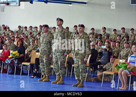 Outgoing Command Sgt. Maj. Franklin Velez of the 173rd Airborne Brigade ...
