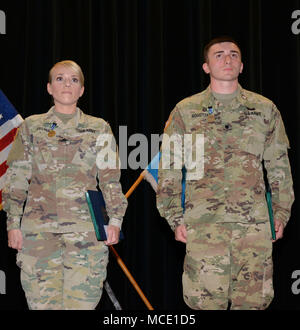 Sgt. Jennifer Reeves and Spc. Brady Rogotzke, both assigned to B ...