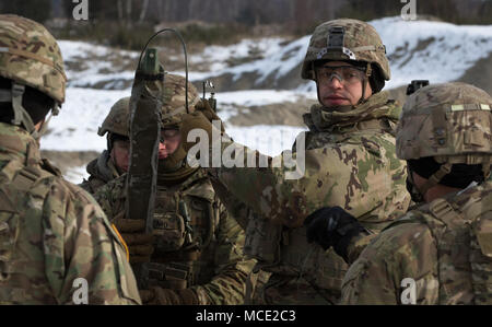 U.S. Army Sgt. Anthony Espinal, a combat engineer assigned to 3rd ...