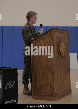 Lieutenant Col. Karin Fitzgerald, the commanding officer of Special ...