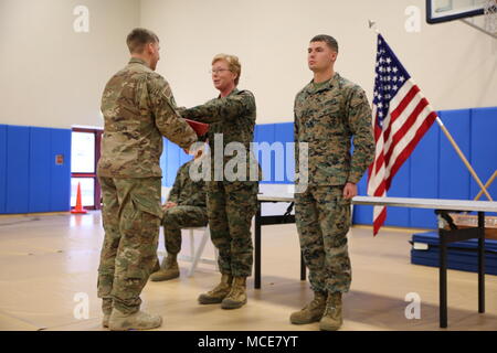 Lieutenant Col. Karin Fitzgerald, the commanding officer of Special ...