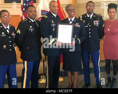 Maj. Gen. Kevin Vereen, commanding general of U.S. Army Recruiting Command, addresses cadets of ...
