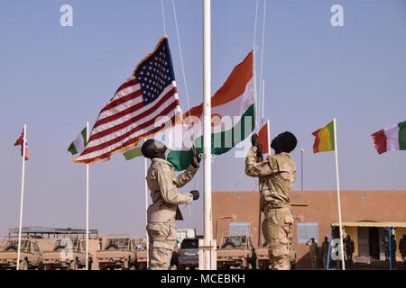 Agadez, Niger, West Africa. Guard of the Sultan of Agadez Stock Photo ...