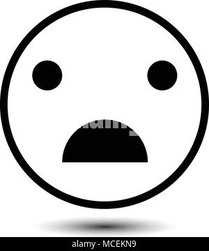 sad emoticon style pictogram Stock Vector Image & Art - Alamy