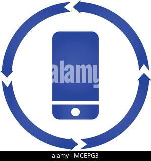 Mobile Call Screen Icon. Vector Illustration Stock Vector Image & Art ...