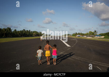 Funafuti international airport, Tuvalu, Pacific Stock Photo - Alamy