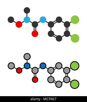 Linuron herbicide molecule. Skeletal formula Stock Vector Image & Art ...