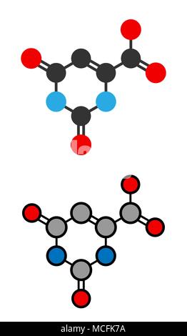Vitamin B13 Orotic acid molecular structure. Vitamin B13 Orotic acid ...