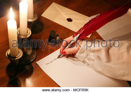 Hand holding quill pen signing U.S. Constitution Stock Photo: 49873395 ...