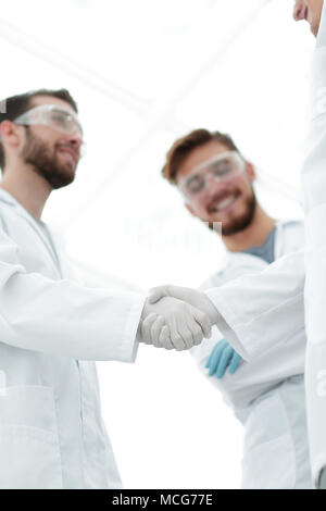 Science partnership agreement, handshake innovation deal and research ...