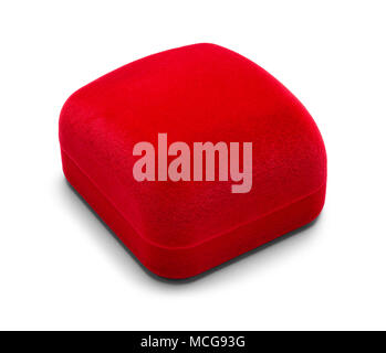 White gift box on red background. Copyspace Stock Photo - Alamy