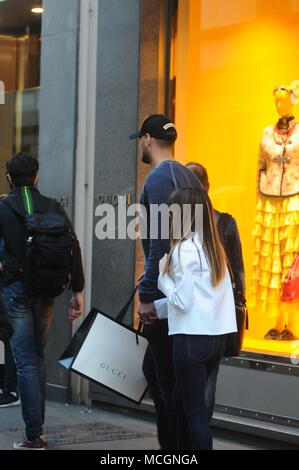 NO WEB SPECIAL FEE . Gianluigi Donnarumma and girlfriend Alessia ...