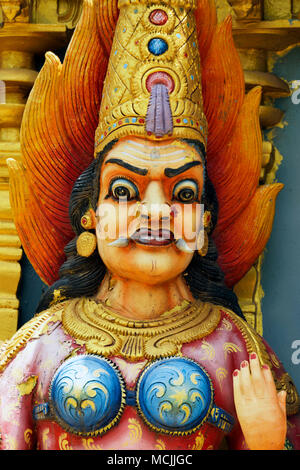 The Hindu temple Sri Muthumariamman in Matale in the Central Province ...
