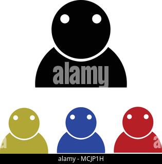 computer worker icon Vector Glyph Illustration Stock Vector Image & Art ...