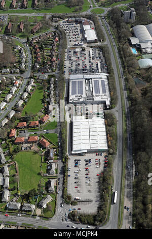 aerial view of the Moor Allerton Centre, Leeds Stock Photo - Alamy