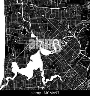 Urban vector city map of Perth, Australia Stock Vector Image & Art - Alamy