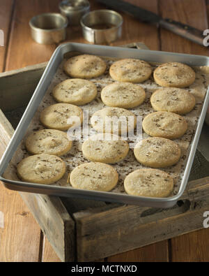 Goosnargh cakes. Shortbread biscuits Lancashire. Food UK Stock Photo ...