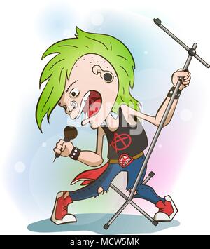 singer with microphone character vector illustration design Stock ...