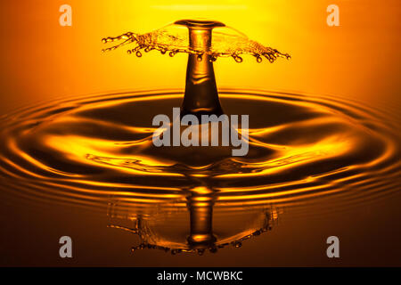rebound of a water drop Stock Photo - Alamy