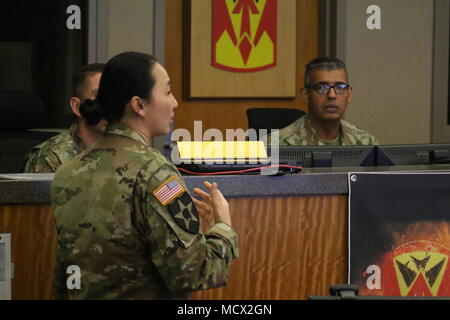 Col. Richard W. Wright, 35th ADA Brigade commander, congratulates the ...