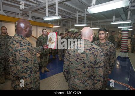 Sgt. Maj Jeffrey A. Young, 26th MEU Sergeant Major, and Sgt. Major ...