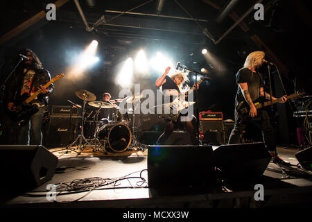 The Canadian rock band Die Mannequin live in the Schüür Lucerne ...