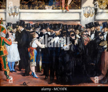 Edouard Manet painting - Masked Ball at the Opera Stock Photo - Alamy