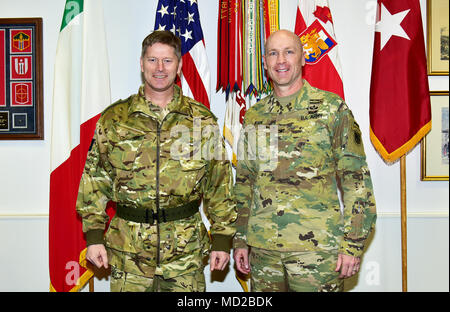 Col. Clint H. Kirk, right, the U.S. Army Africa chief of staff, and ...