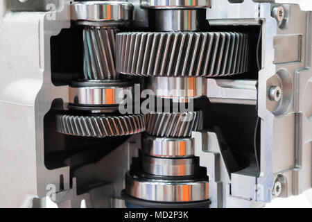 Cross Section of gear pump for heavy duty equipment Stock Photo - Alamy