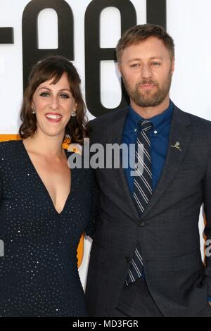 LOS ANGELES - APR 17: Jordan Boughrum, Rory Scovel at the I Feel Pretty ...