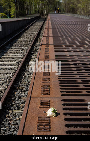 Platform 17 Memorial, a Holocaust memorial site in Berlin-Grunewald ...