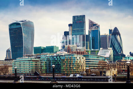 View of London's financial district Stock Photo - Alamy