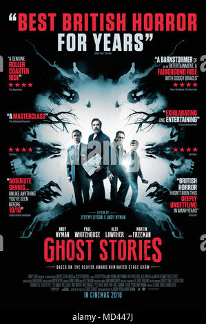 GHOST STORIES, British poster, from left: Martin Freeman, Andy Nyman ...