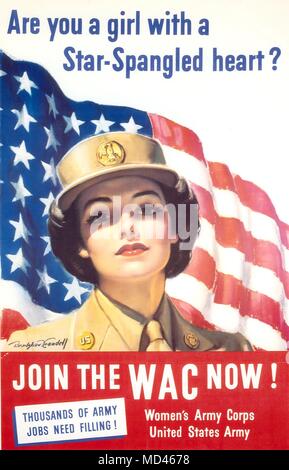 Recruiting Poster for the U.S. Women's Army Auxiliary Corps. It reads ...