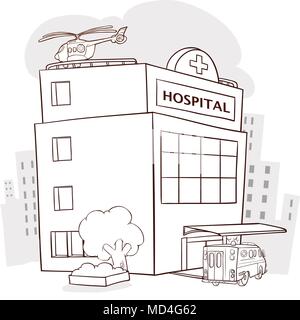 hospital building medical Stock Vector Image & Art - Alamy