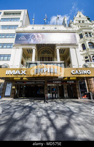 General view of the refurbishment of the Cineworld Leicester Square ...
