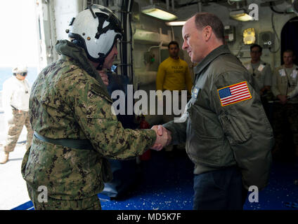 180323-N-VK310-0009 PHILIPPINE SEA (March 23, 2018) Capt. John Howard ...