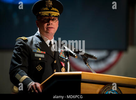 U.S. Army Gen. David G. Perkins and his wife, Ginger Perkins, render ...