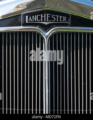 Lanchester car badge. English car manufacturer 1895 to 1956 Stock Photo ...