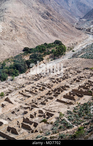 Archaeological site of Nieve Nieve, valley of the Lurin river, Lima ...
