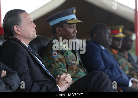 Daniel L. Foote, U.S. Ambassador to the Republic of Zambia, gives his ...
