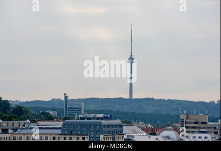 Lithuania Vilnius TV television tower Stock Photo - Alamy