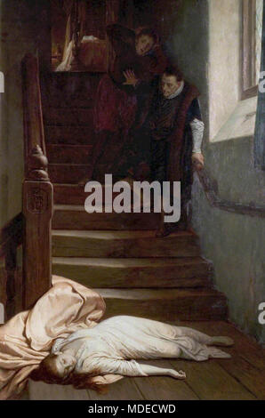 Yeames William Frederick - Amy Robsart 1 Stock Photo - Alamy