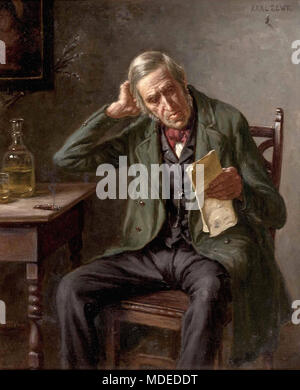 Zewy Carl - Eine Unangenehme Nachricht - Austrian School - 19th Century ...