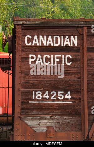 Rusty Red Canadian Pacific Freight Car close up Stock Photo - Alamy