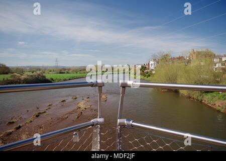 New Steel Cantilevered Pedestrian and Cycle Bridge over the River Exe ...