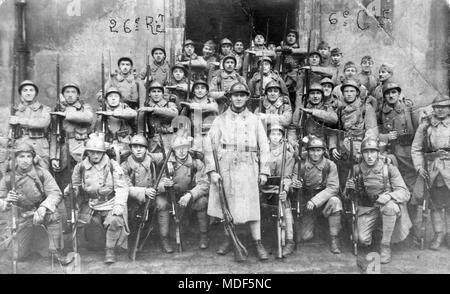 French infantry WW1 Stock Photo - Alamy