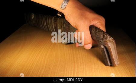 Hand Holding Acehnese traditional ancient machete Stock Photo - Alamy