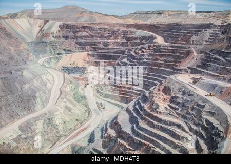 block of the gold mine, El Chanate, which is part of the Alamos Gold ...