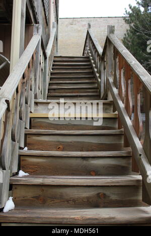 Back alley stairs near Pickwick Theater in an arts and crafts style ...
